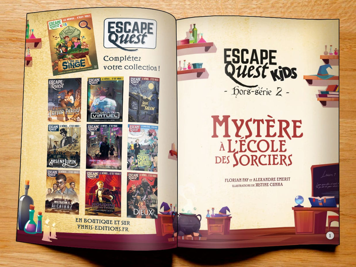Escape Quest Kids #2 - Mystère à l'école des sorciers – Ynnis Editions ...
