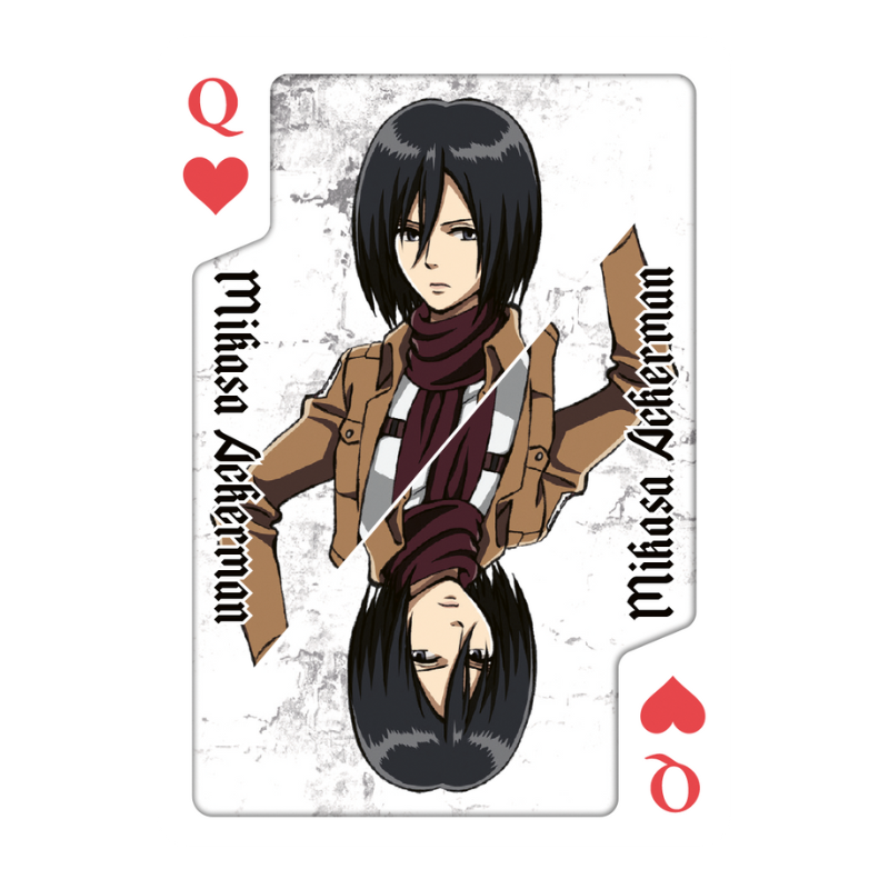 Jeu de 54 cartes - L'Attaque des Titans - Taille Standard - Animé ...